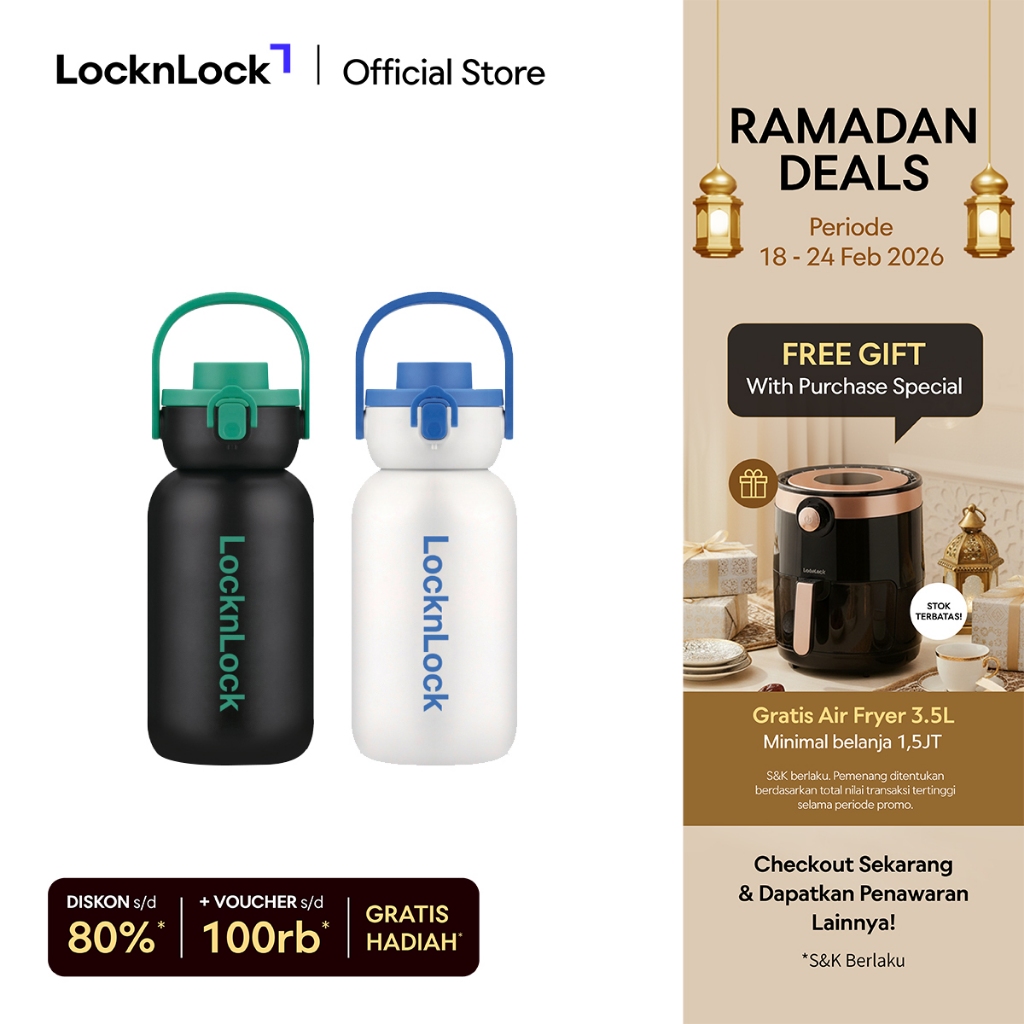 Jual LocknLock Exclusive Sport Water Bottle Tumbler 1.1L - LHC3332 ...