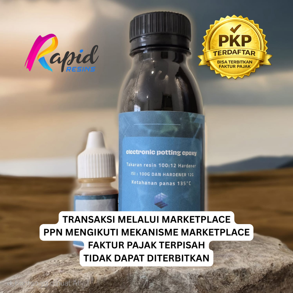 Jual Rapid Resin Electronic Potting Encapsulating Epoxy Hitam 100gr ...