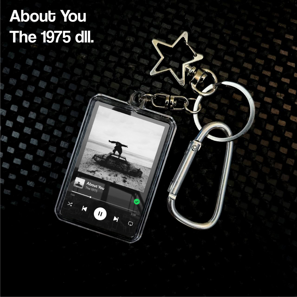 Jual Gantungan Kunci About You The 1975 Keychain Spotify Scan Barcode 2 ...