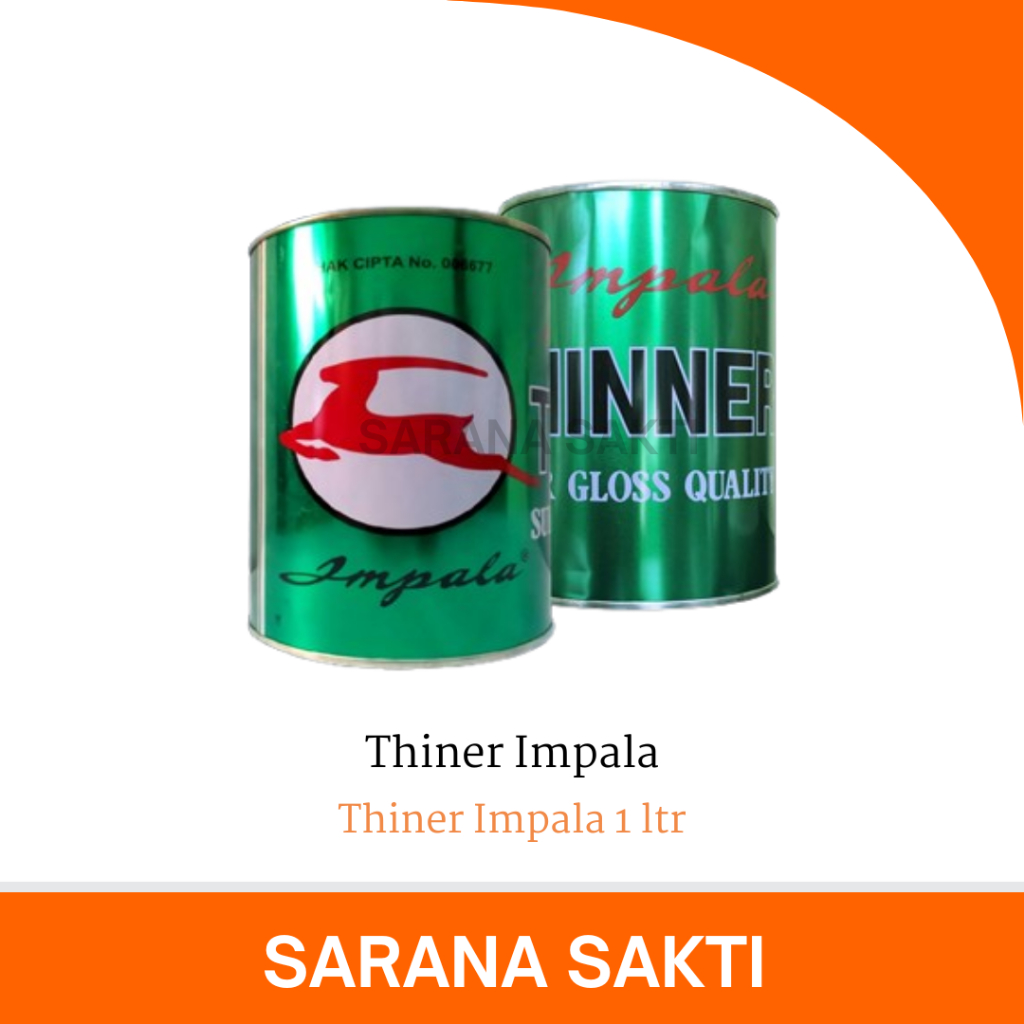 Jual Thiner Impala Kaleng 1 Liter | Tiner Pengencer Cat Minyak 1 kg 1 ...