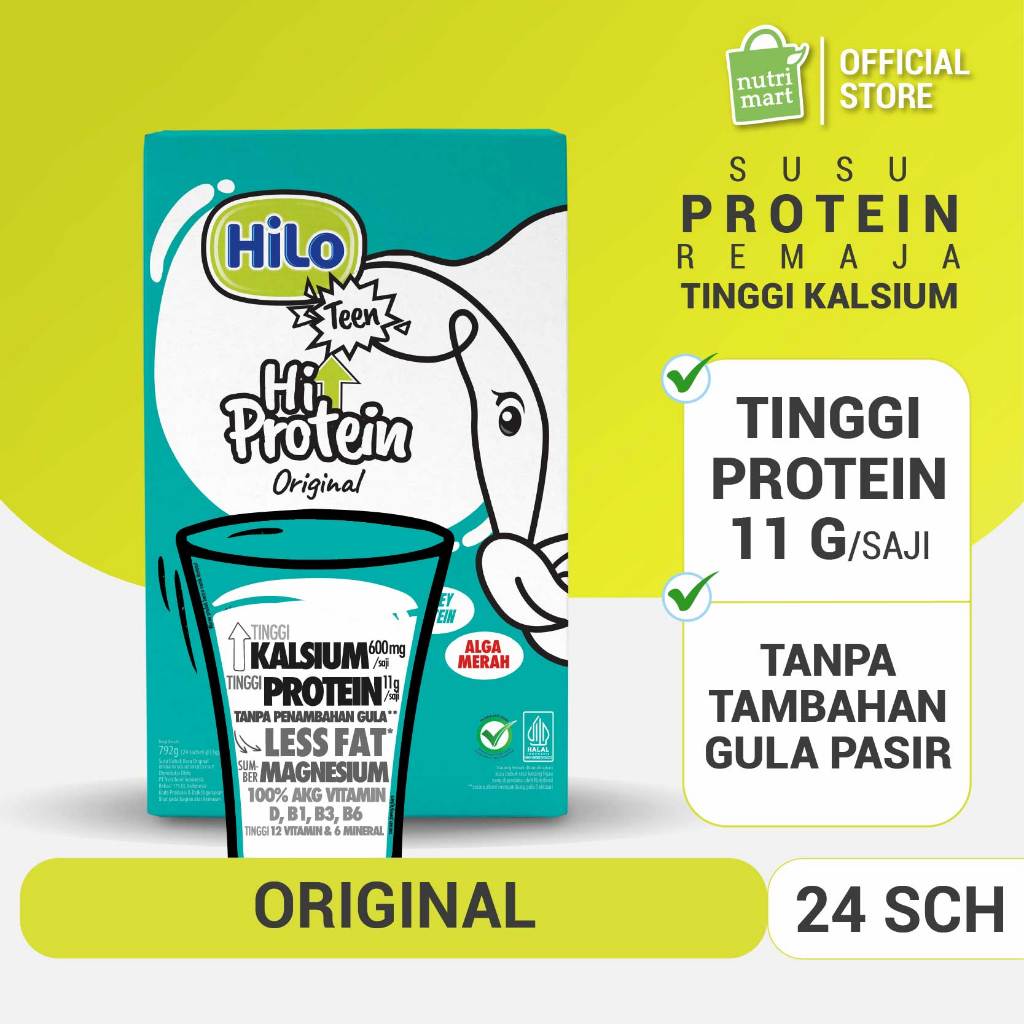 Jual HiLo Teen HiProtein Original 24 Sachet - Susu Remaja Tinggi ...