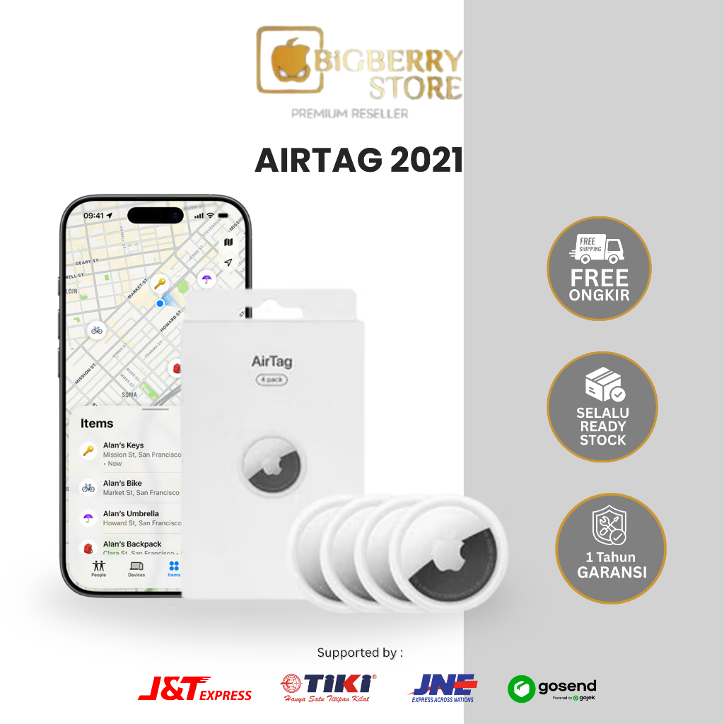 Jual AirTag 2021 Original 1 / 4 Pack iPhone AirTags Air Tag Tags ...