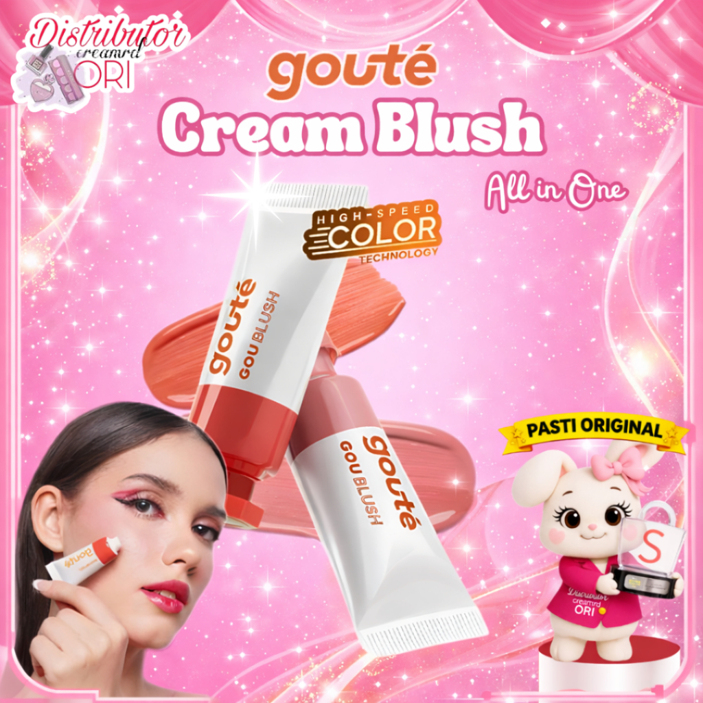Jual goute Goublush - All in One Cream Blush for Blush On, Eye Shadow ...