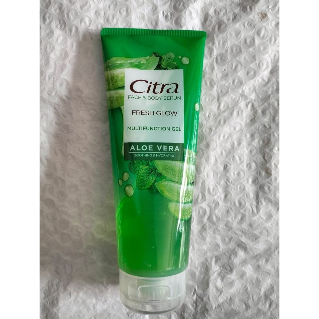 Jual Citra Face & Body Serum Fresh Glow Multifunction Gel Aloe Vera 180 ...