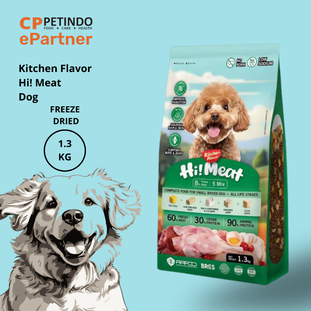 Jual CPPETINDO Kitchen Flavor HiMeat SM Dog Food ALS 1.3kg | Shopee ...