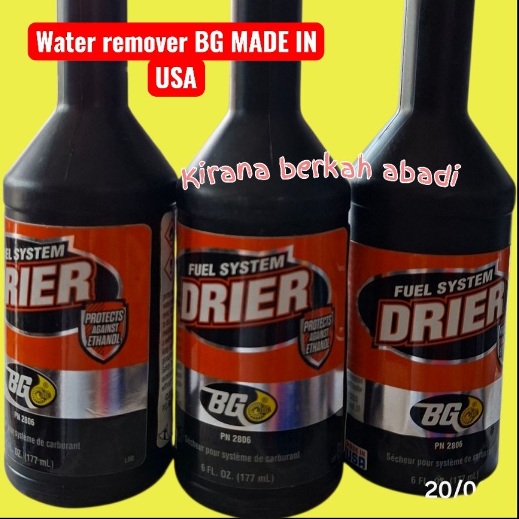 Jual BG FUEL SYSTEM DRIER 177ML / WATER REMOVER | Shopee Indonesia