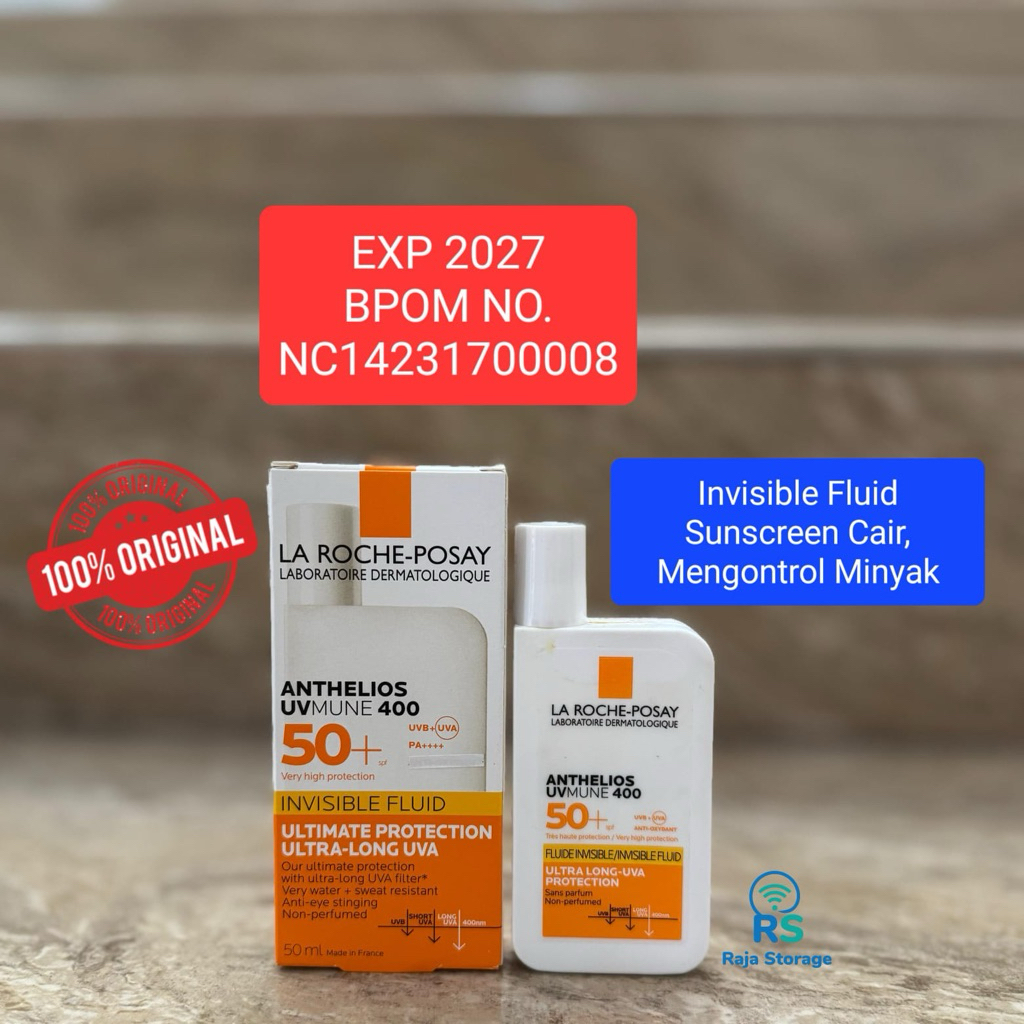 Jual LRP Sunscreen Anthelios Fluide Invisible UVMUNE 400 SPF50+ 50ml ...