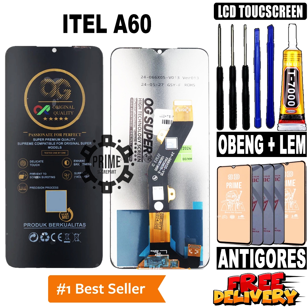 Jual LCD ITEL A60 ORIGINAL OEM LCD TOUCHSCREEN ITEL A60 FULLSET ...