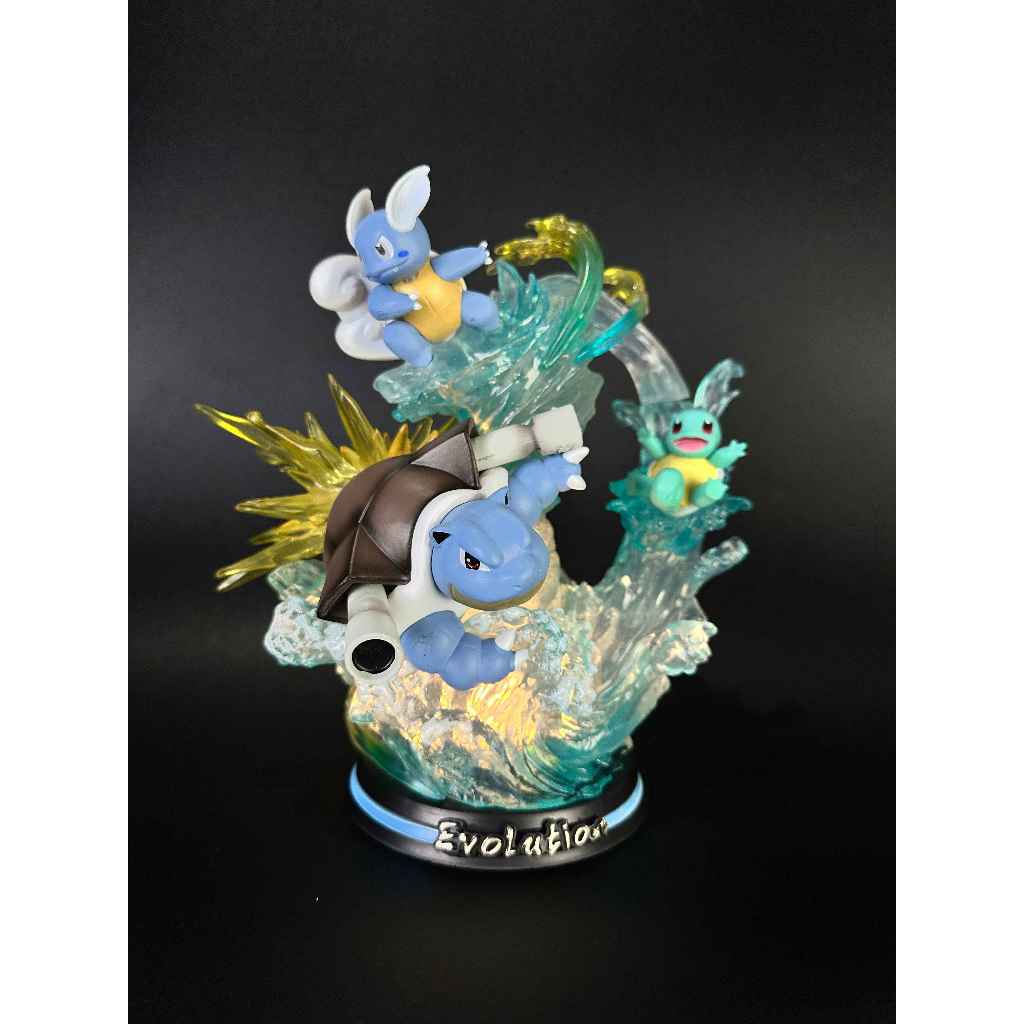 Jual Pokemon Blastoise | Wartortle | Squirtle Evolution Tree 26cm ...