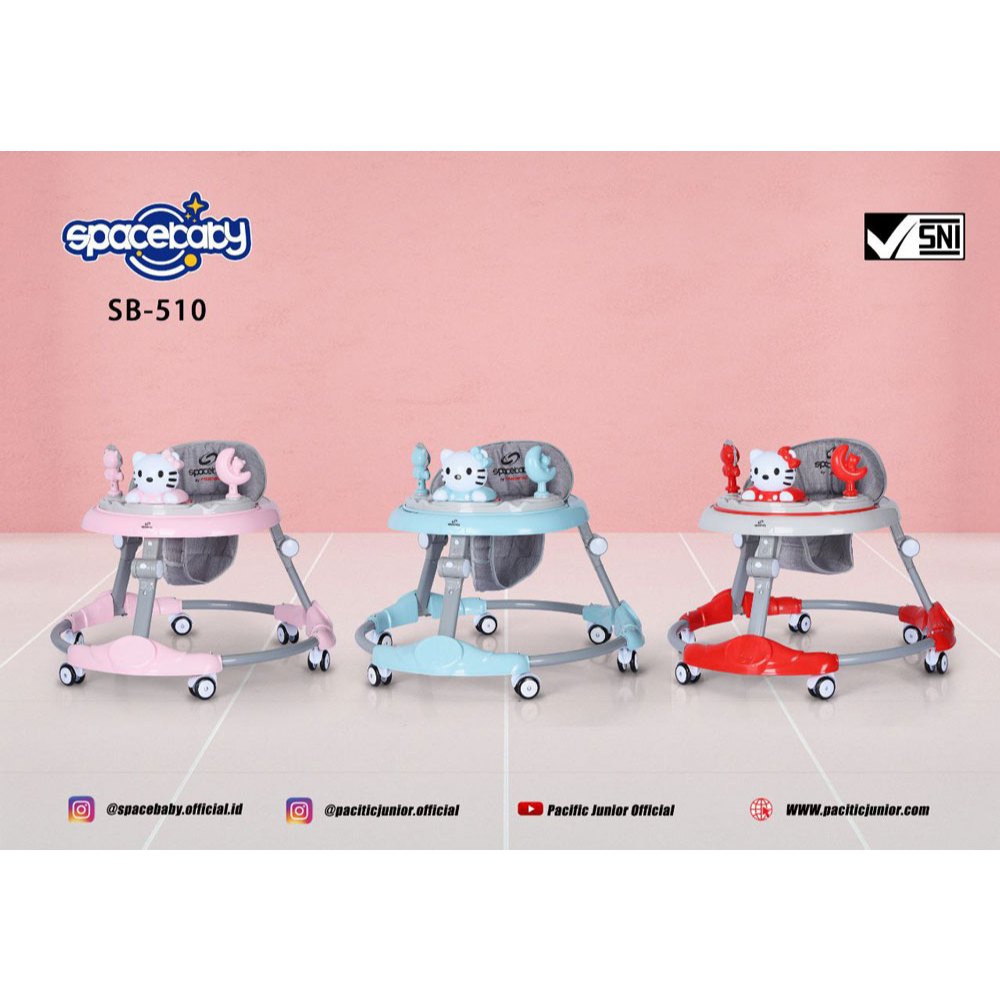 Jual SpaceBaby Baby Walker SB-510 / Baby Walker / Apolo Bayi | Shopee ...