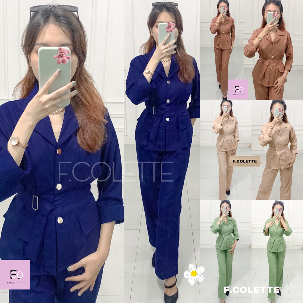 Jual [MODEL POLOS] JENNIE BLAZER SET 3in1 - BLAZER SET / SETELAN BLAZER ...