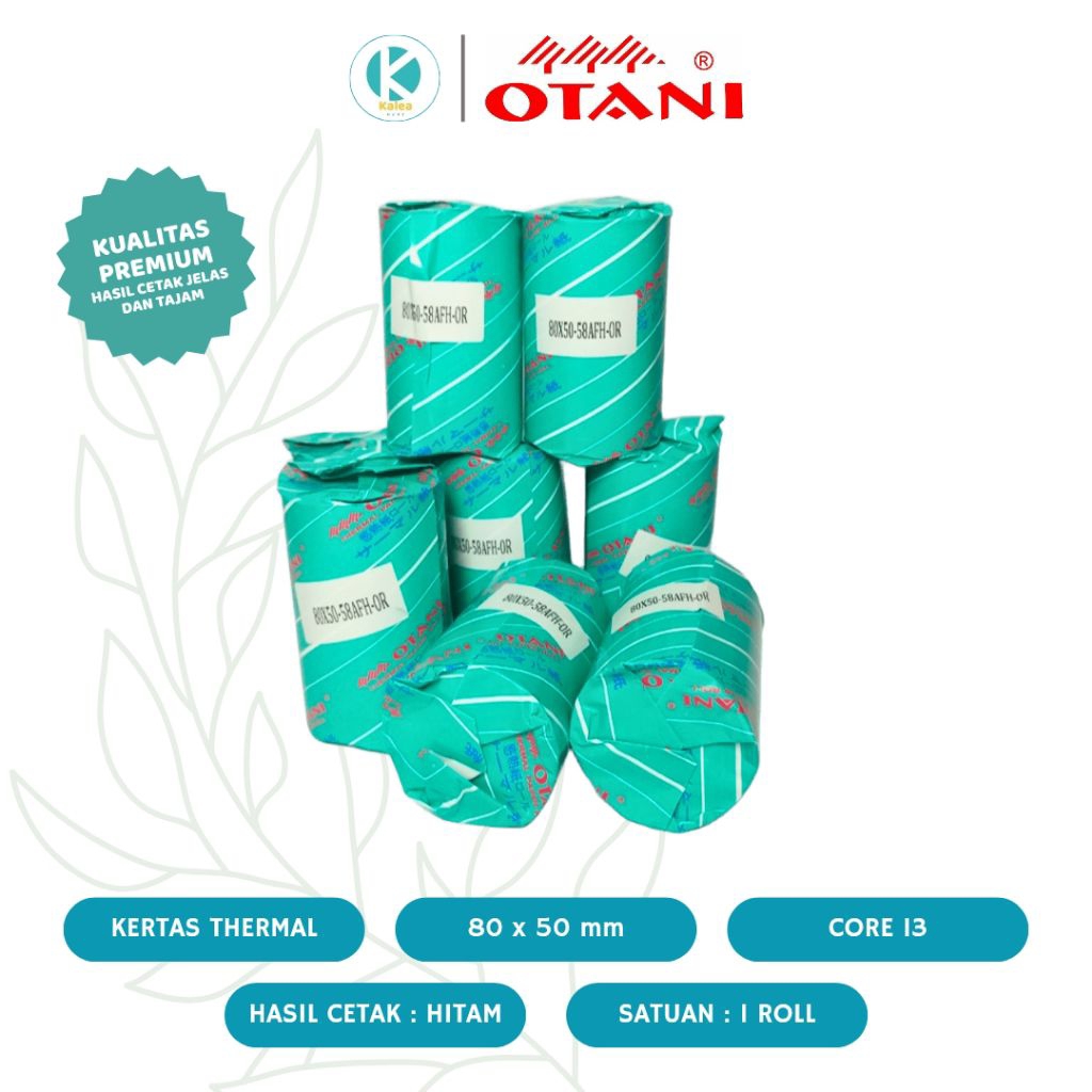 Jual Kertas Struk Thermal 80x50 mm Core 13 OTANI Thermal Struk Kasir ...