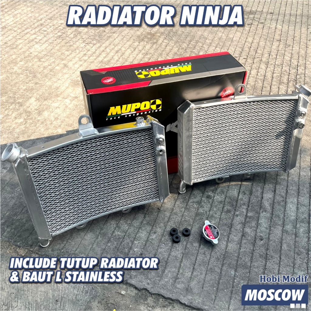 Jual ORIGINAL RADIATOR NINJA R / SS BAHAN ALUMINIUM ORIGINAL NINJA RR ...