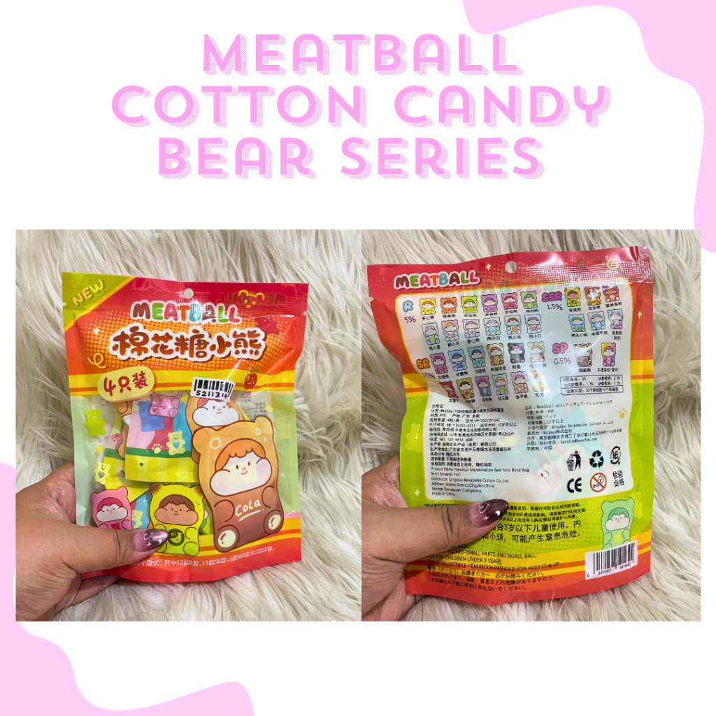 Jual Meatball – Cotton Candy Bear Series Blind Bag / Blind Box | Shopee ...