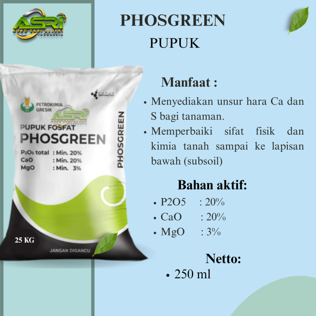 Jual PUPUK PHOSPAT PHOSGREEN 25KG PETROKIMIA GRESIK | Shopee Indonesia
