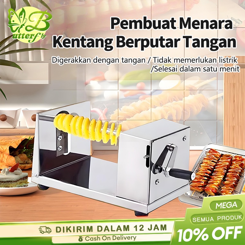 Jual Alat Viral Mesin Kentang Ulir Stainless Steel 304 Pemotong Spiral ...