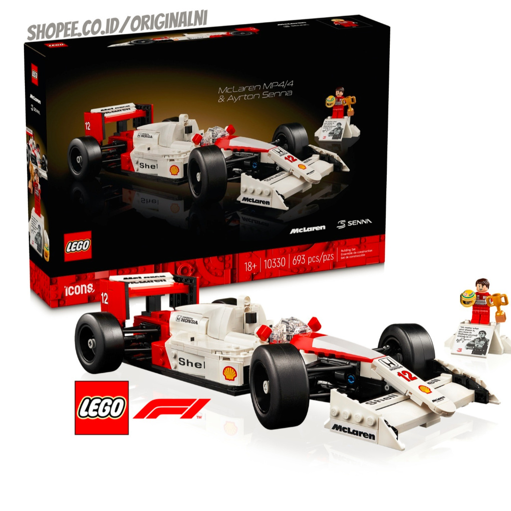 Jual LEGO 10330 Icons McLaren MP4/4 & Ayrton Senna 10353 Williams ...