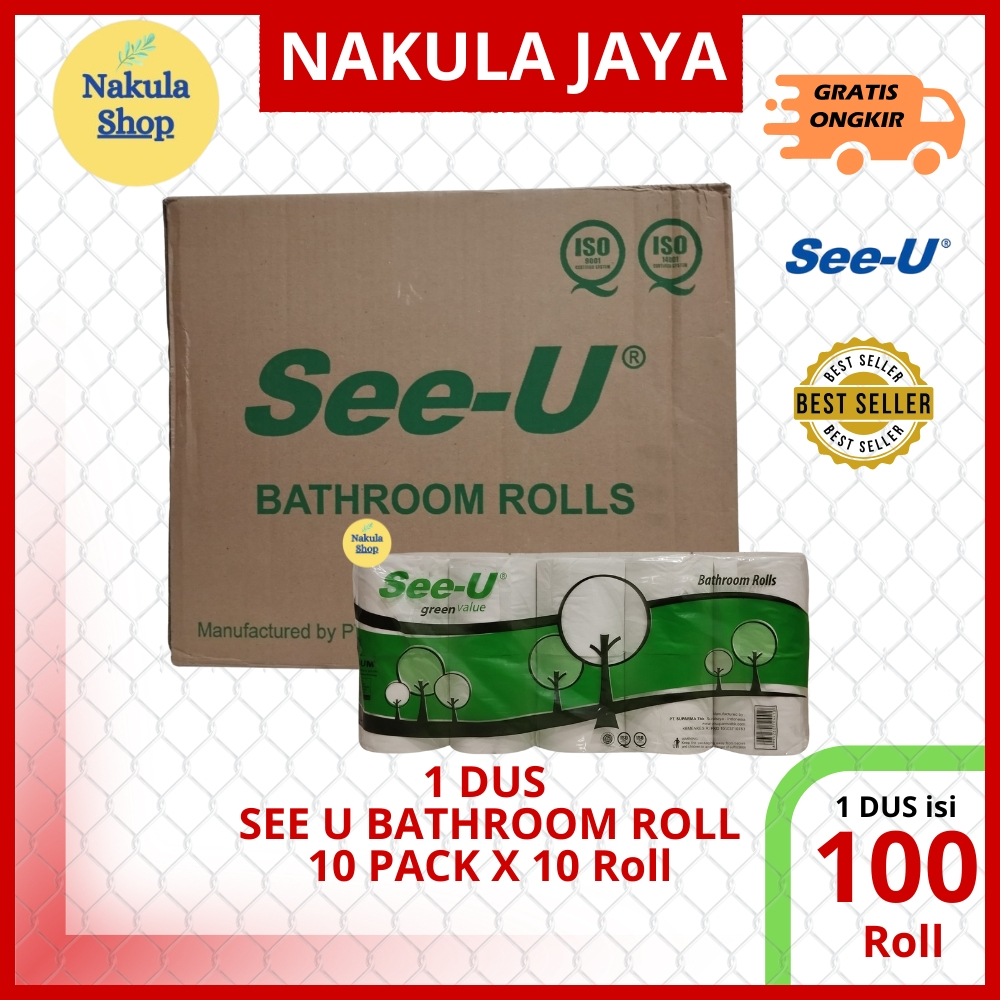 Jual GROSIR 1 DUS Tissue See u Bathroom Roll (1 DUS 10 PACK) | Shopee ...