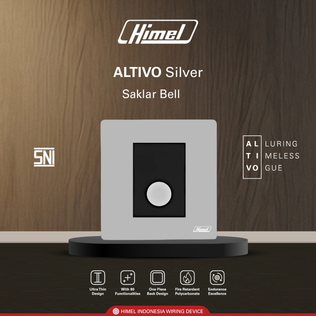 Jual Himel Altivo Saklar Bell DND - Silver - HWDALDNDM | Shopee Indonesia