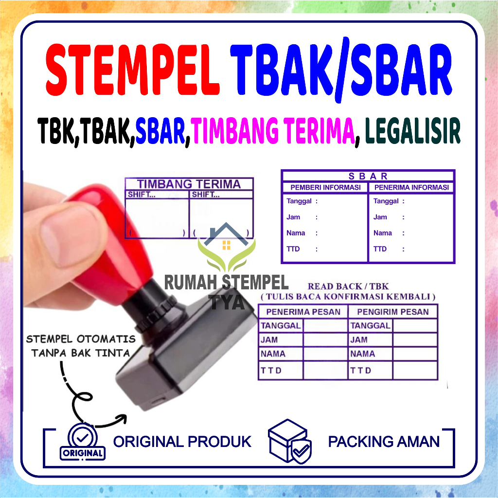 Jual [1HARI JADI] STEMPEL OTOMATIS/LEGALISIR/SBAR/TBK/TBAK/TIMBANG ...