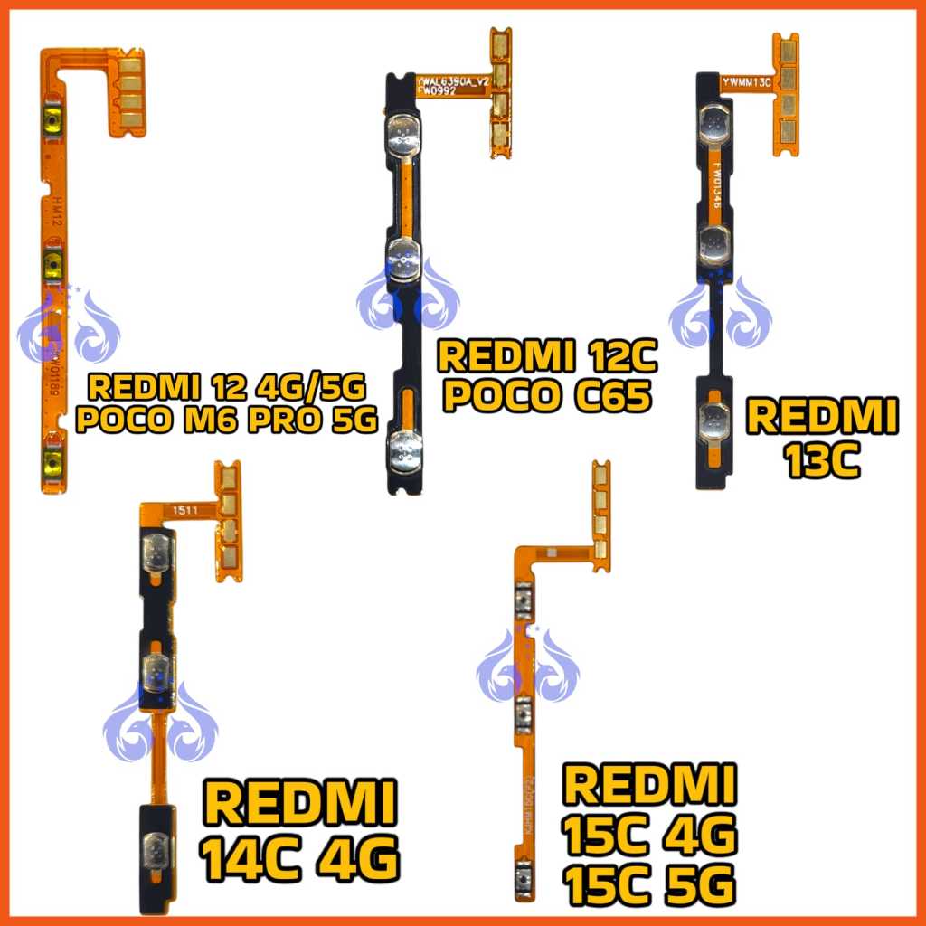 Jual Flexibel Flexible Power On Off Volume Redmi 12 4G / 12 5G / 12C ...