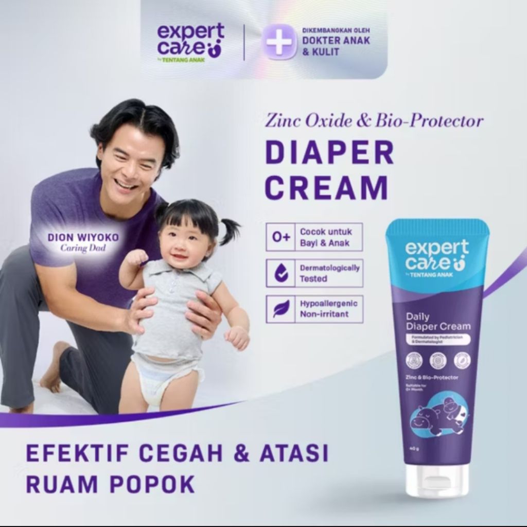 Jual Expert Care Daily Diaper Cream 40g - Diaper Rash Cream | Shopee ...
