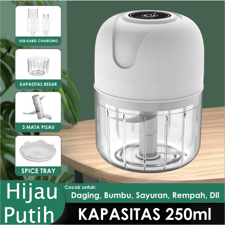 Jual Mini Food Chopper 250ml Food Processor Multifungsi Daya Kuat ...