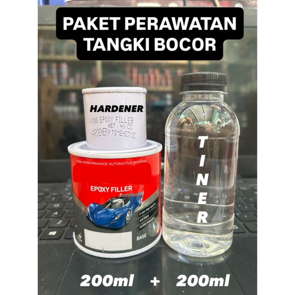 Jual PAKET Perawatan Tangki Bocor Anti Karat 400ml Epoxy Thiner Tangki ...