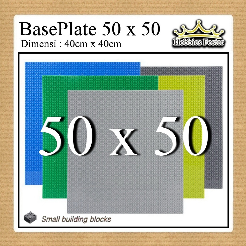 Jual HBF Brick BASE PLATE 50x50 - Papan Dasar Balok Susun Diorama Alas ...