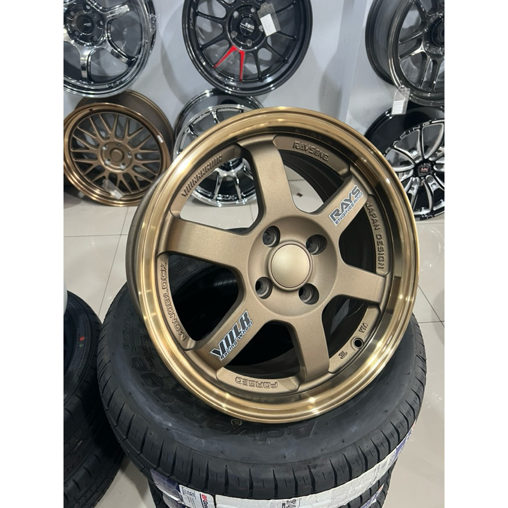 Jual Velg Jdm Sporty Terlaris Volk Rays TE37 OG Ring15 Single Pcd 4x100 ...