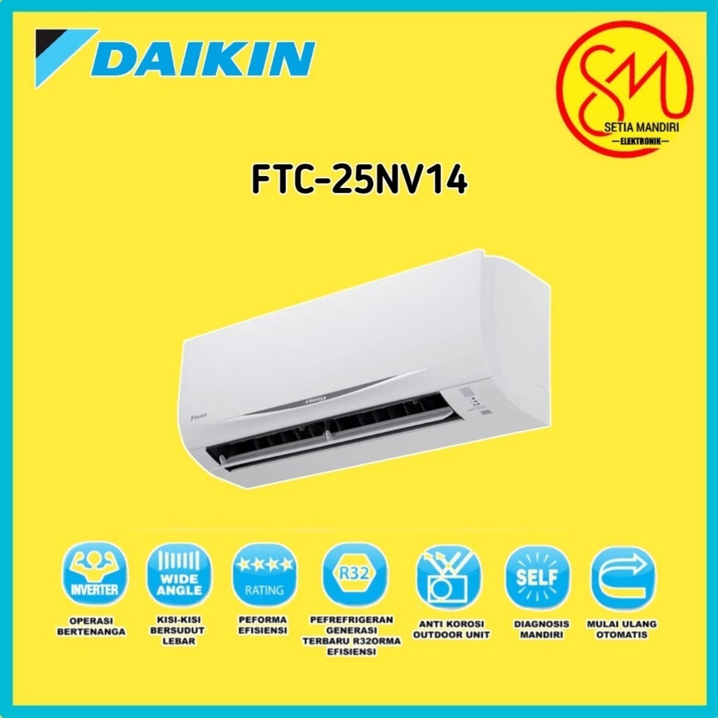 Jual AC DAIKIN 1PK STC25YV Split Standard Nusantara Prestige Series ...