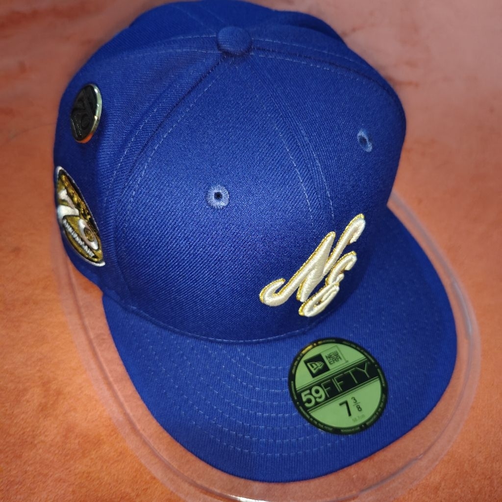 Jual topi baru new era 59Fifty NE script with pin 70 anniversary ...