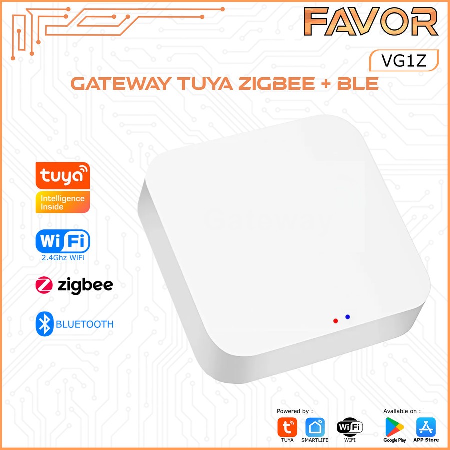 Jual FAVOR VG1Z - Tuya Smart Zigbee + BLE Gateway Hub Smart Home ...