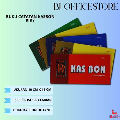 Jual Buku Kasbon KIKI – Buku Catatan Hutang / Bon / Piutang | Ukuran ...