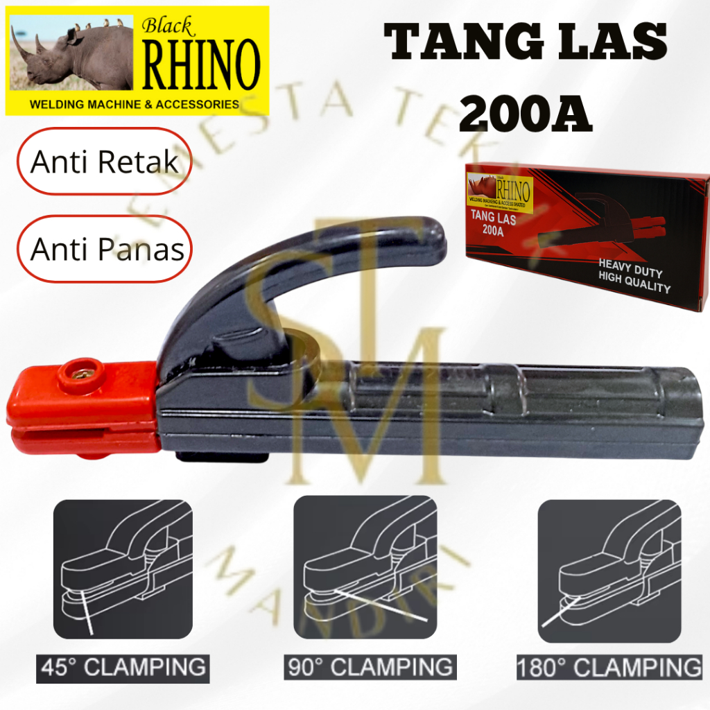Jual Stang Las 200A RHINO / Tang Las listrik Model Elektrode Holder ...