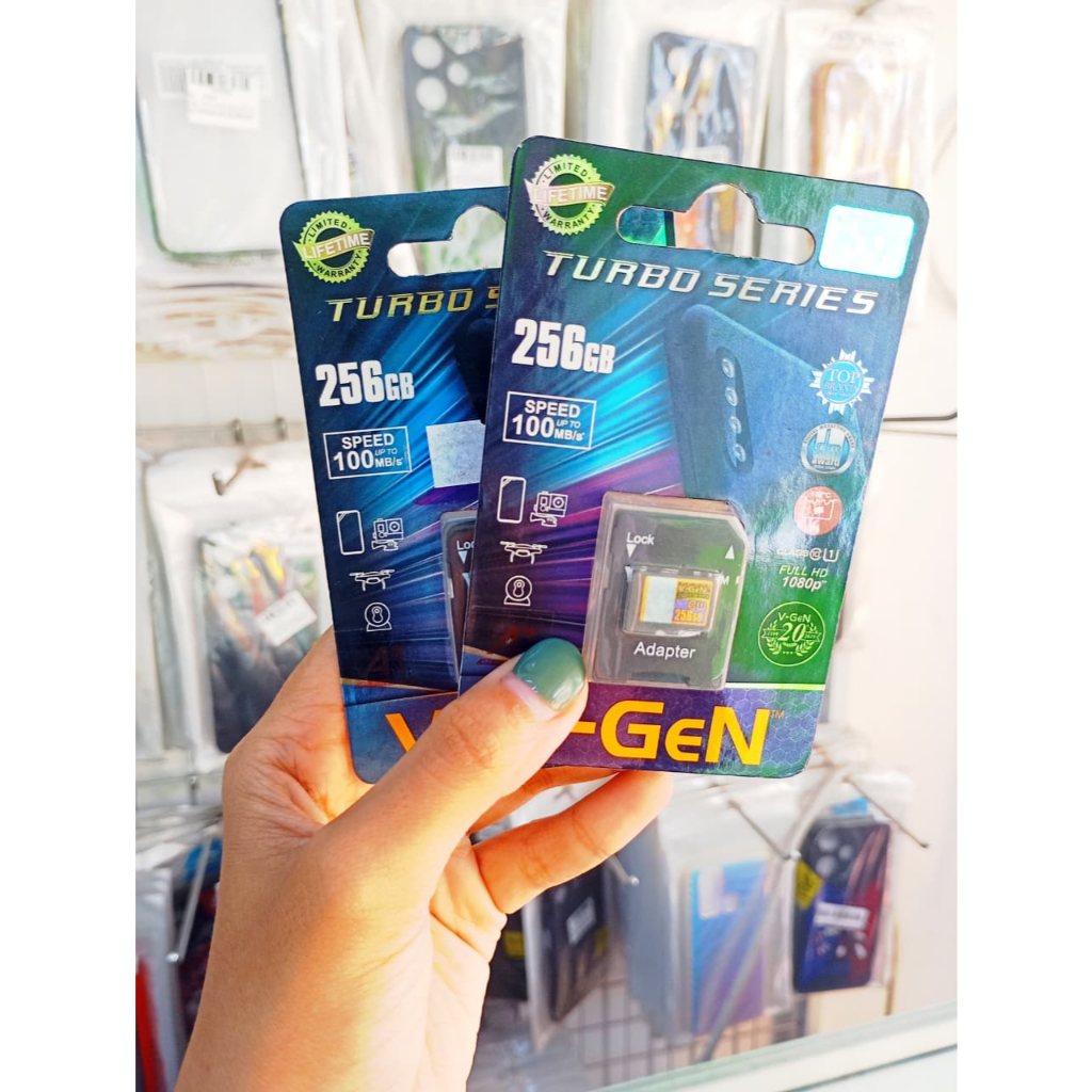 Jual V-GeN Micro SD Turbo 256GB + Adapter 100MB/S Micro SD Memory Card ...
