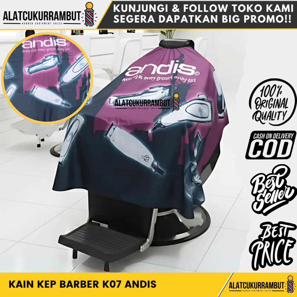 Jual Kain Kep Cape Kain Potong Rambut Kain Cukur Rambut Kain Barber ...