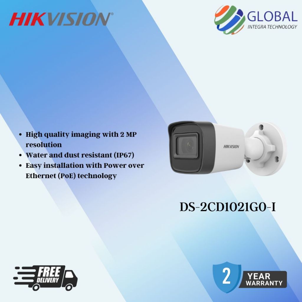 Jual CCTV IP HIKVISION 2MP DS-2CD1021G0-I OUTDOOR l FIXED BULLET ...