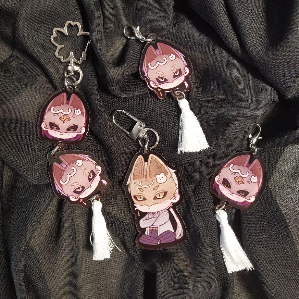 Jual [Ready Stock] Silent Hill f Hinako & Kotoyuki (Fox Mask) Keychain ...