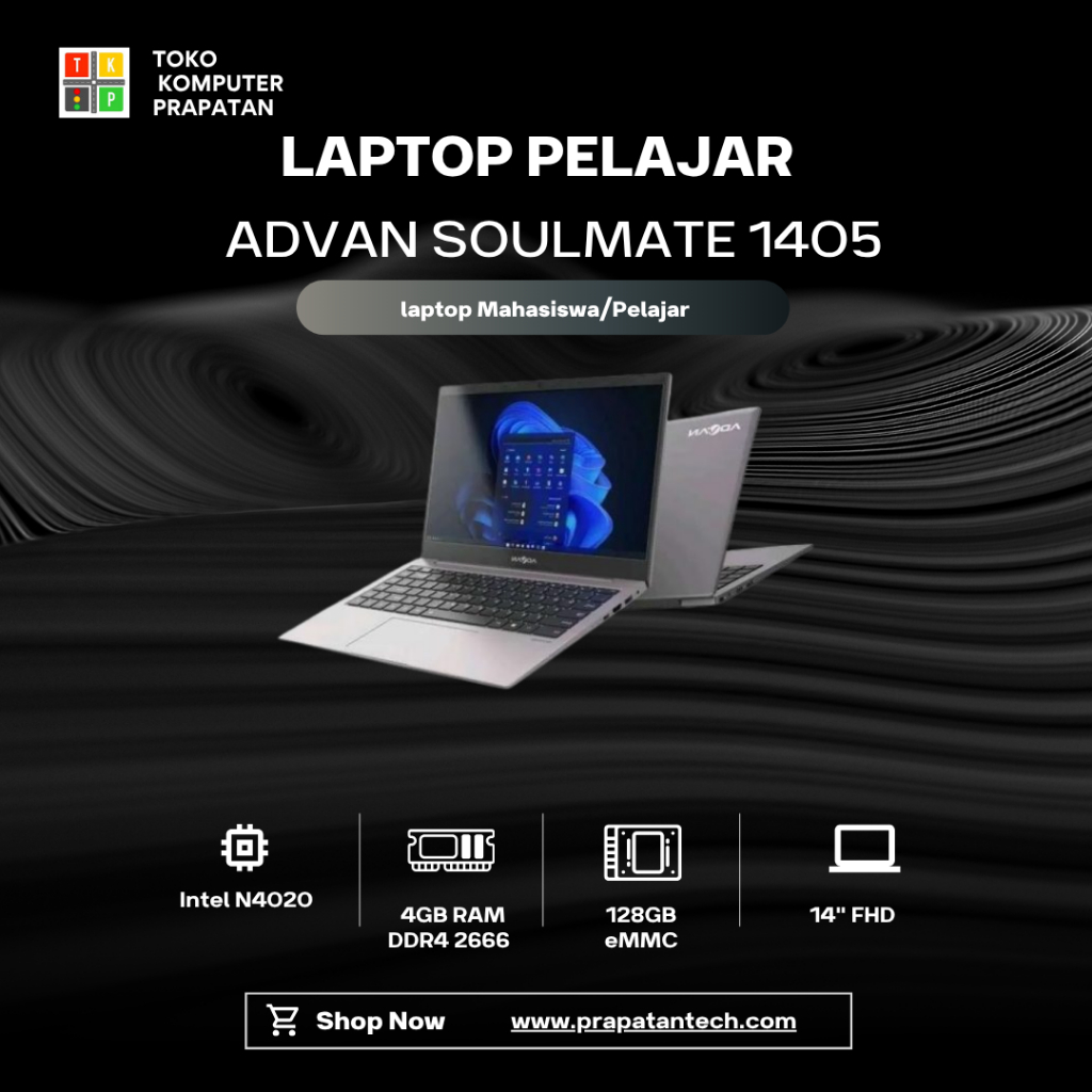 Jual ADVAN SOULMATE 1405 INTEL N4020 4GB EMMC 128GB 14″ W11 | Shopee ...