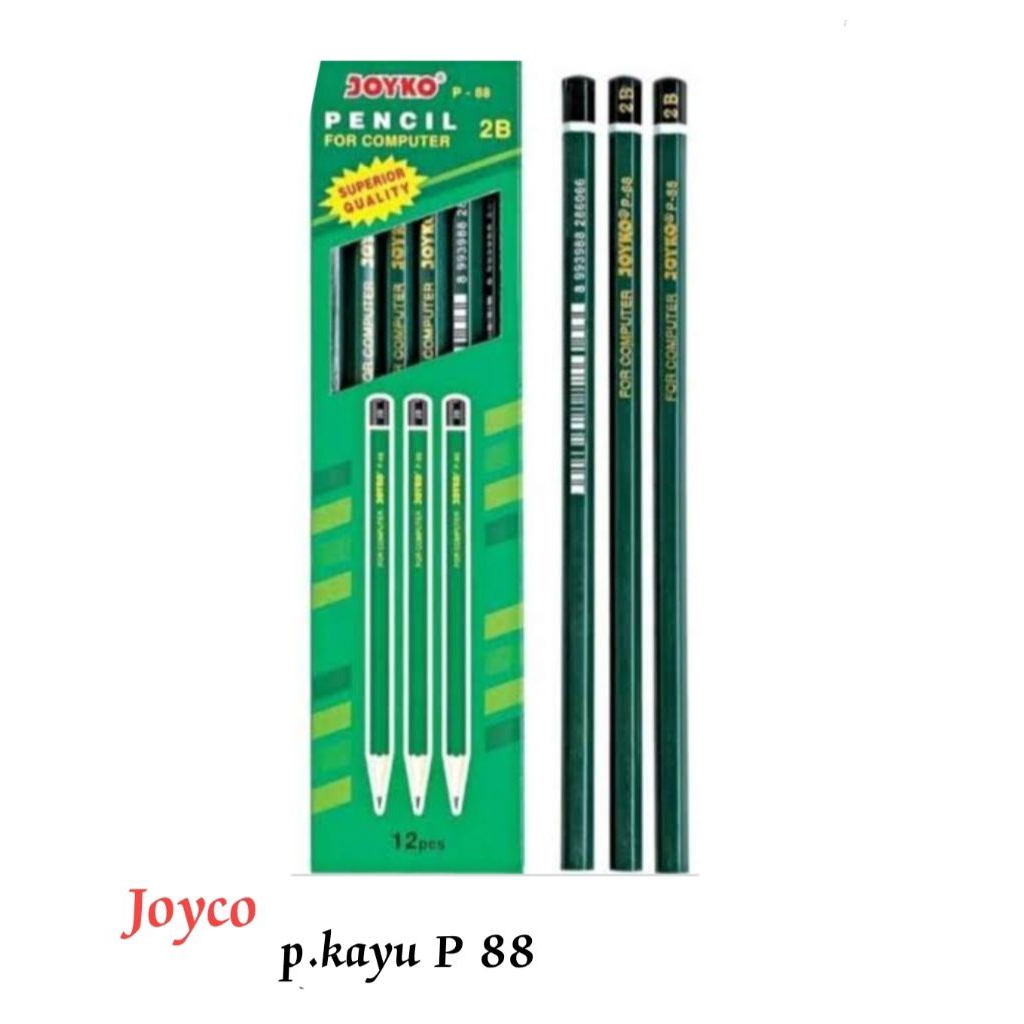 Jual Pensil Kayu Joyko P88 2B / Lsn ( 12 Pcs ) | Shopee Indonesia