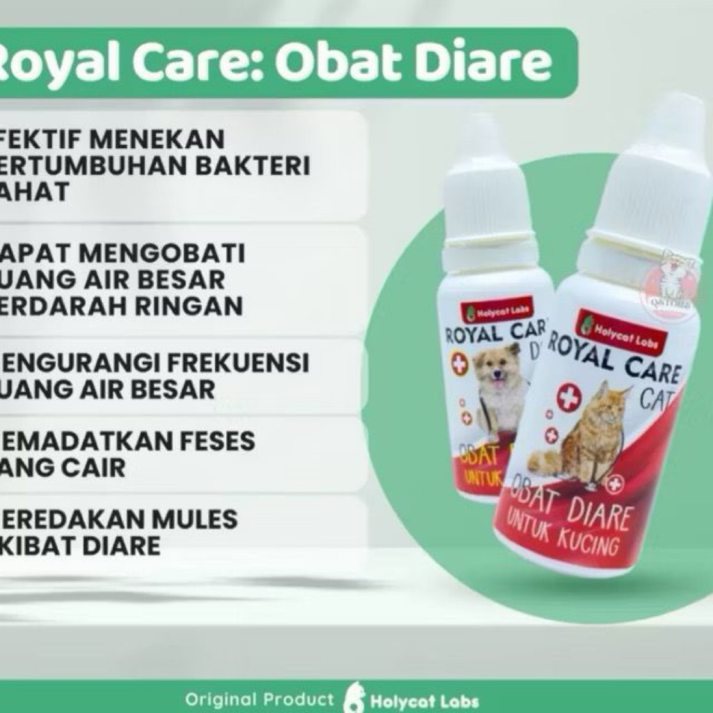 Jual OBAT DIARE KUCING dan ANJING | ROYAL CARE DIARE 10ML Obat mencret ...