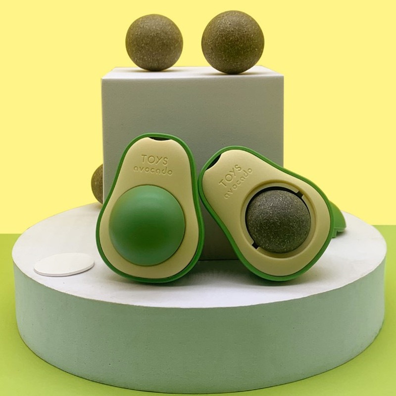 Jual CATNIP AVOCADO - Bola Rotating Catnip Mint Mainan Kucing Anti ...