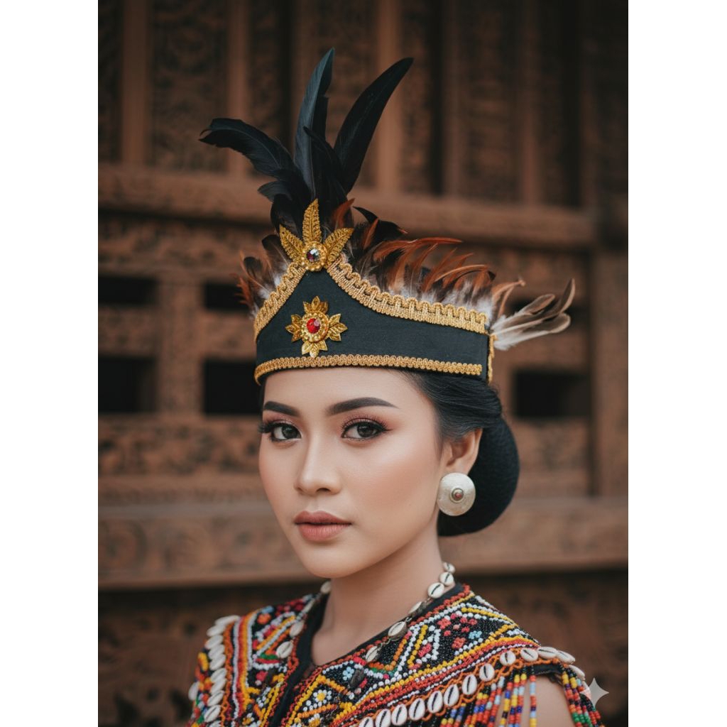 Jual mahkota Dayak original motif untuk semua acara | Shopee Indonesia
