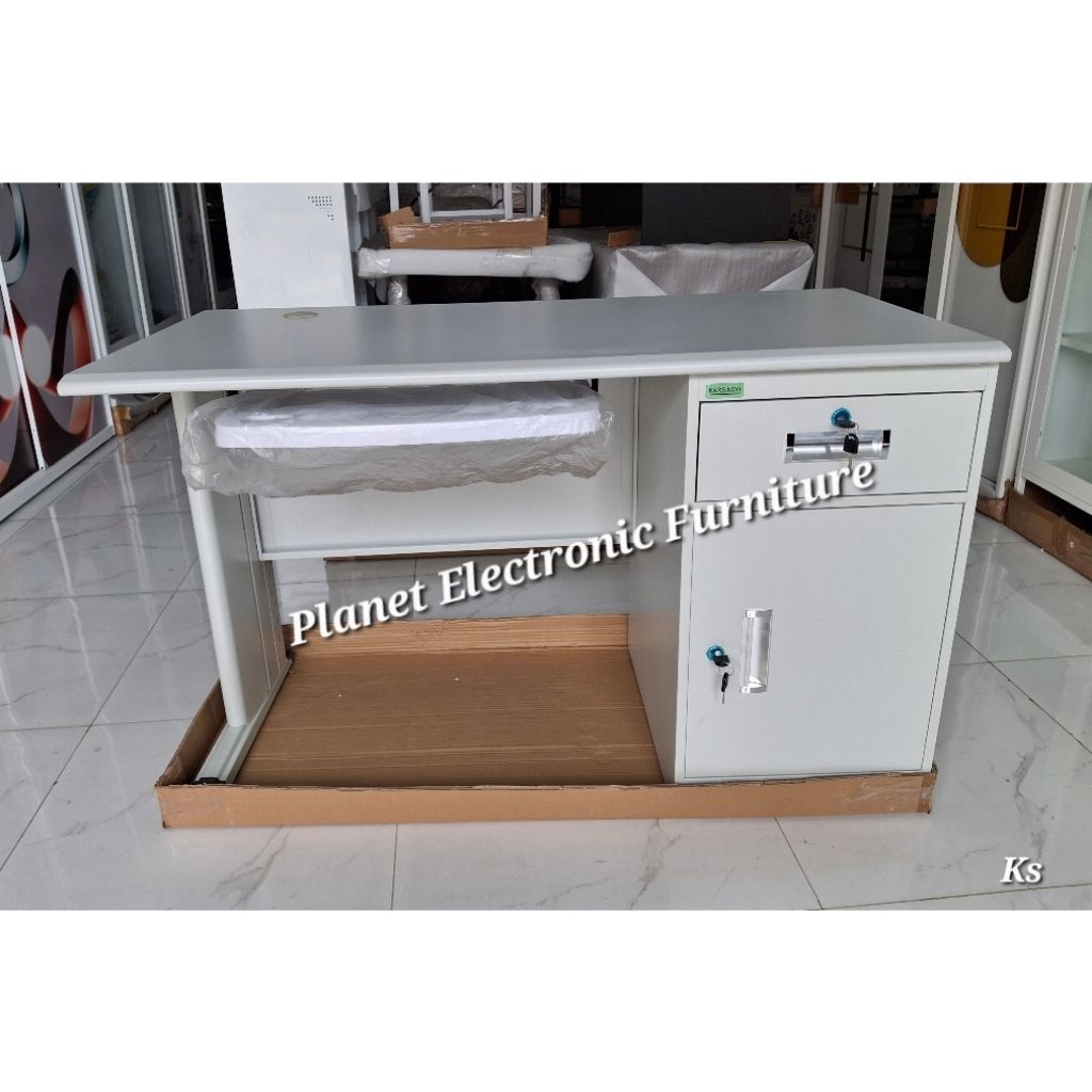 Jual Meja Kantor Plat Besi 120cm Meja Kerja Meja Besi Meja Kasir Meja ...