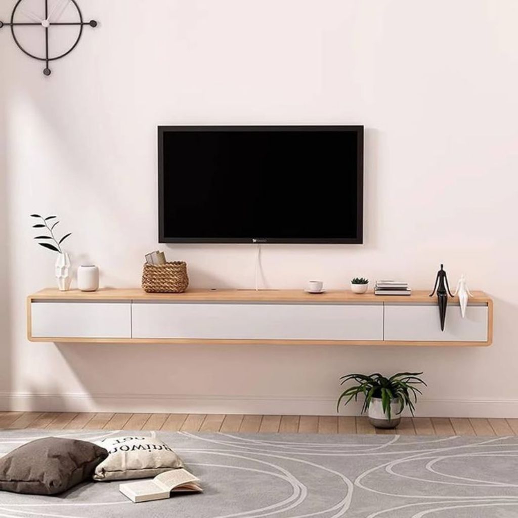 Jual Rak TV Dinding Nakas 3 Laci 160 x 25 cm | Shopee Indonesia