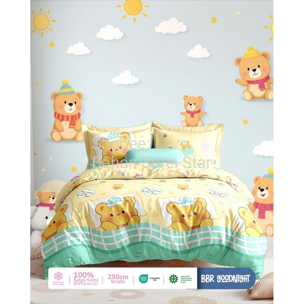 Jual Bahan Kain Sprei Star - BBR Good night | Shopee Indonesia