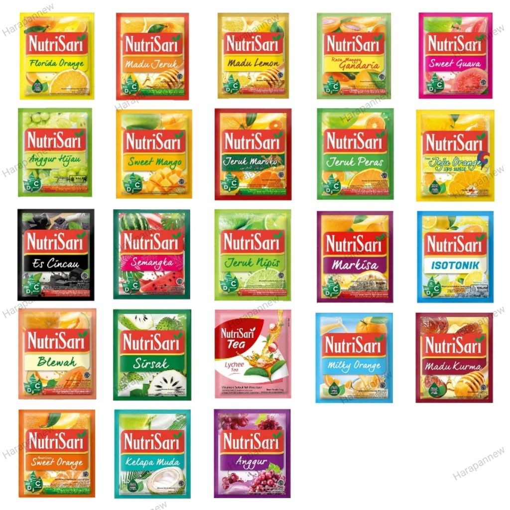 Jual NutriSari Minuman Serbuk Instan Bermacam Varian Rasa | Shopee ...