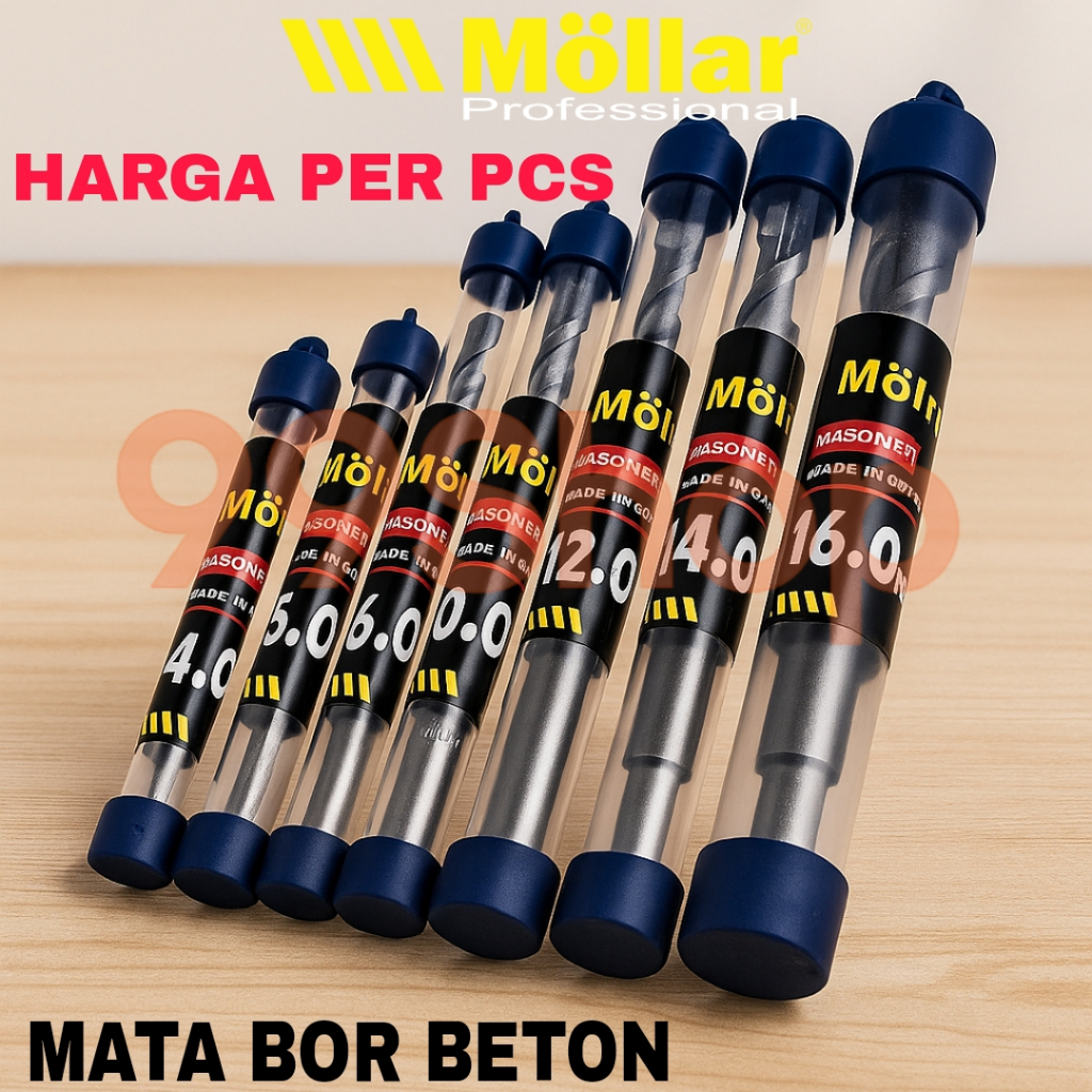 Jual MOLLAR Mata Bor Beton 4mm 5mm 6mm 8mm 10mm 12mm 14mm 16mm ...