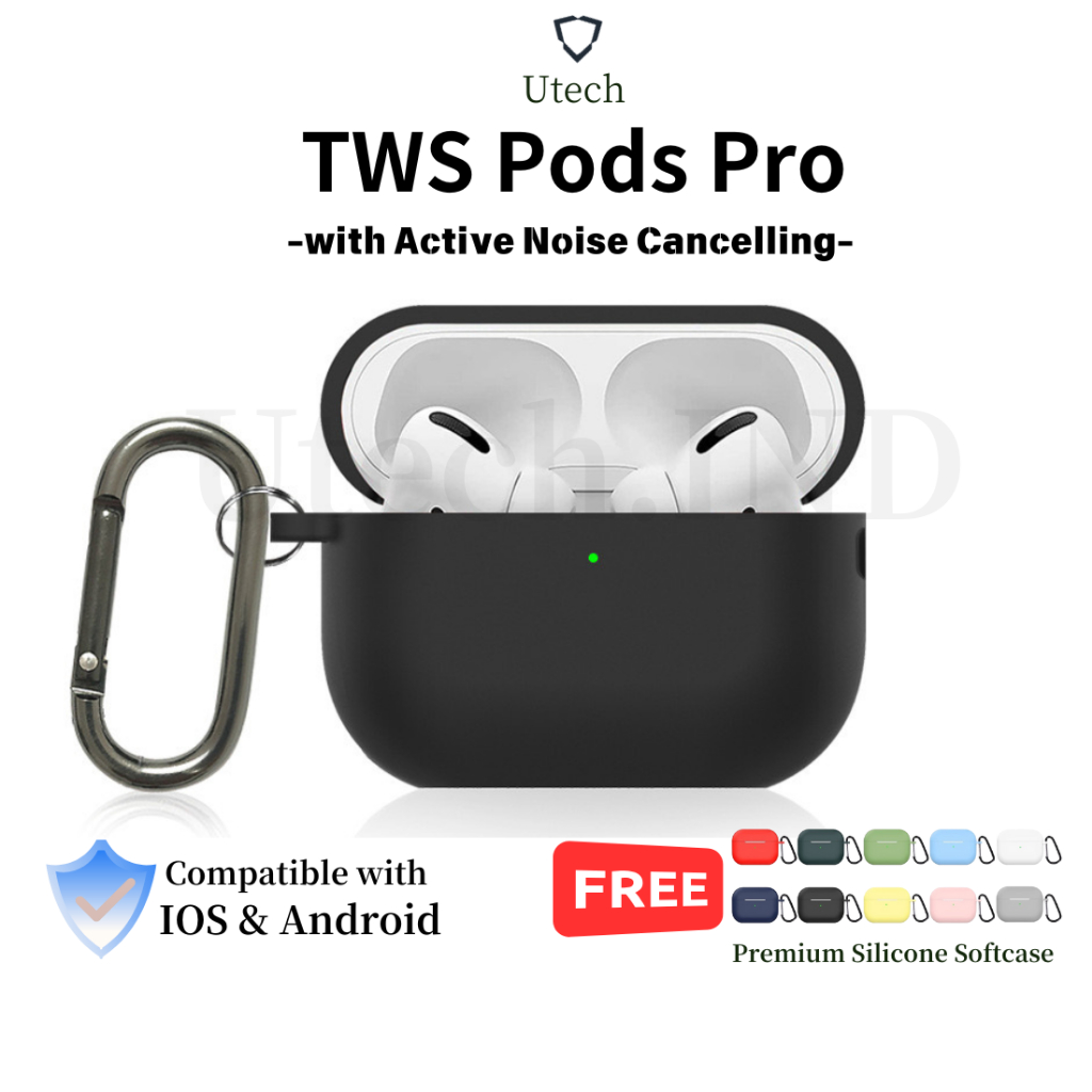 Jual Utech Pods Pro Super Bass TWS Earphone Bluetooth headset Bluetooth ...